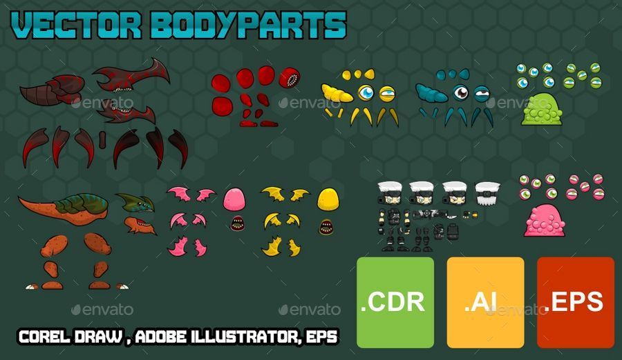 Alien Onslaught - Game Sprites, Game Assets | GraphicRiver