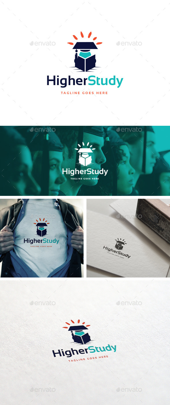 Higher Study Logo Template, Logo Templates | GraphicRiver