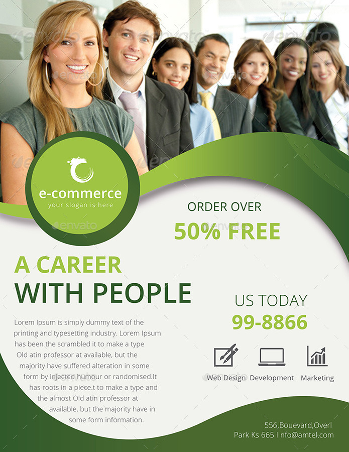 E-Commerce Business Flyer, Print Templates | GraphicRiver