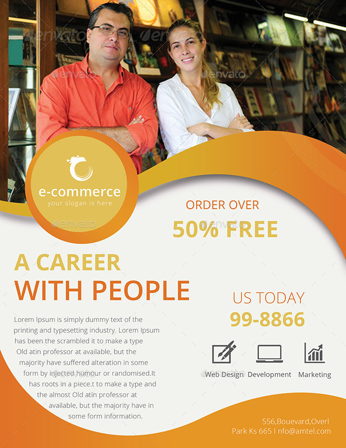 E-Commerce Business Flyer, Print Templates | GraphicRiver