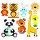 Cartoon Animals Set, Vectors | GraphicRiver