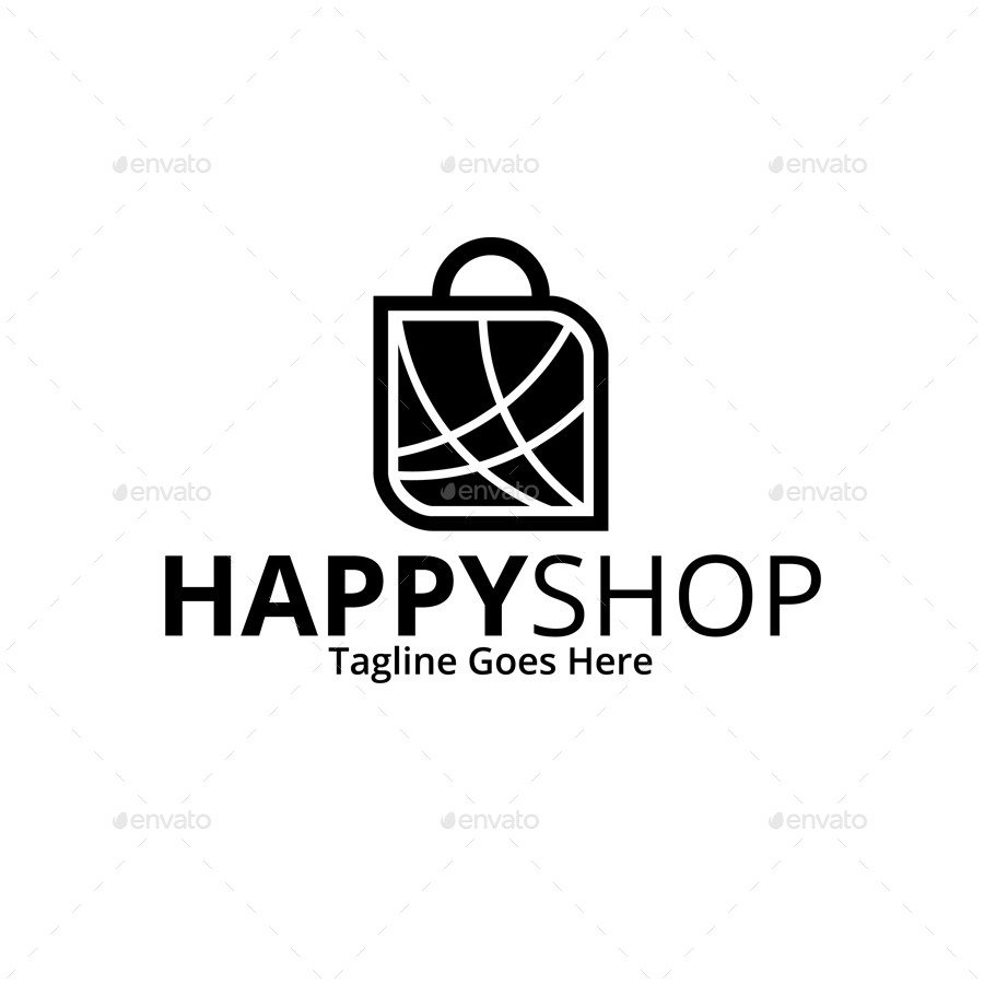 Happy Shop Logo, Logo Templates | GraphicRiver