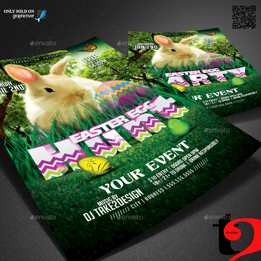 Easter Flyer Template, Print Templates | GraphicRiver
