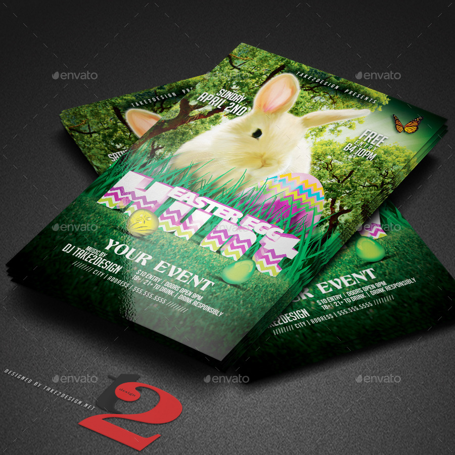 Easter Flyer Template, Print Templates | GraphicRiver