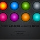 Colorful Glowing Orbs, Web Elements | GraphicRiver