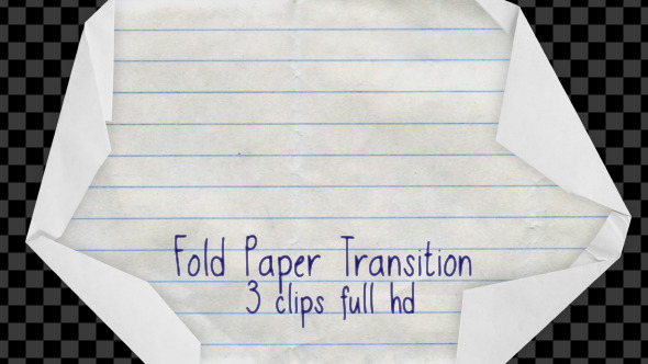 Fold Paper Transition, Motion Graphics | VideoHive