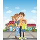 Family on a Walk , Vectors | GraphicRiver