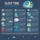 Sleep Time Infographics, Vectors | GraphicRiver