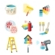 Painting Work Set, Vectors | GraphicRiver
