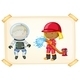 Astronaut and Firefighter, Vectors | GraphicRiver