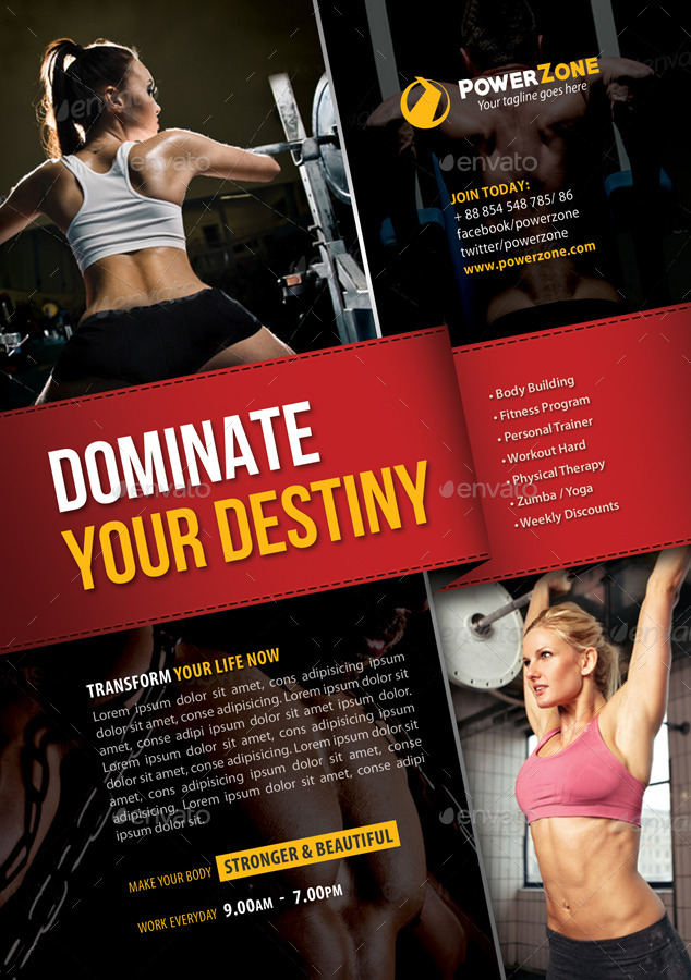 3 in 1 Sport Activity Flyer Bundle 11, Print Templates | GraphicRiver