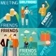 Friends Mini Poster Set, Vectors | GraphicRiver