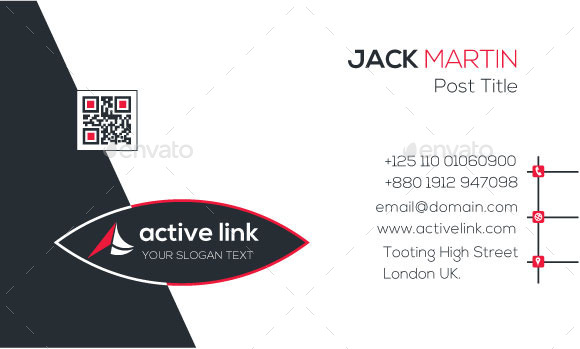 Active Link-3 Corporate Business Cards , Print Templates | GraphicRiver