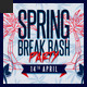 Spring Break Bash Party Flyer, Print Templates | GraphicRiver