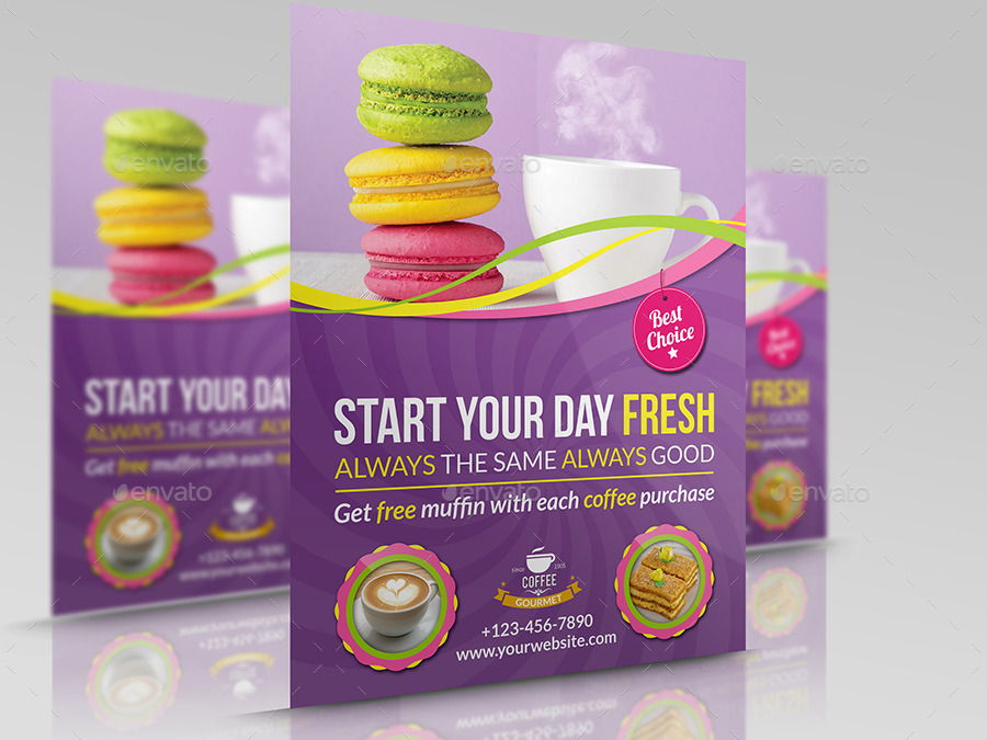 Cafe Restaurant Flyer Template Vol.4, Print Templates | GraphicRiver