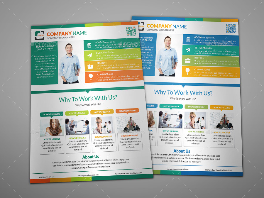 Corporate Infographic Flyer, Print Templates | GraphicRiver