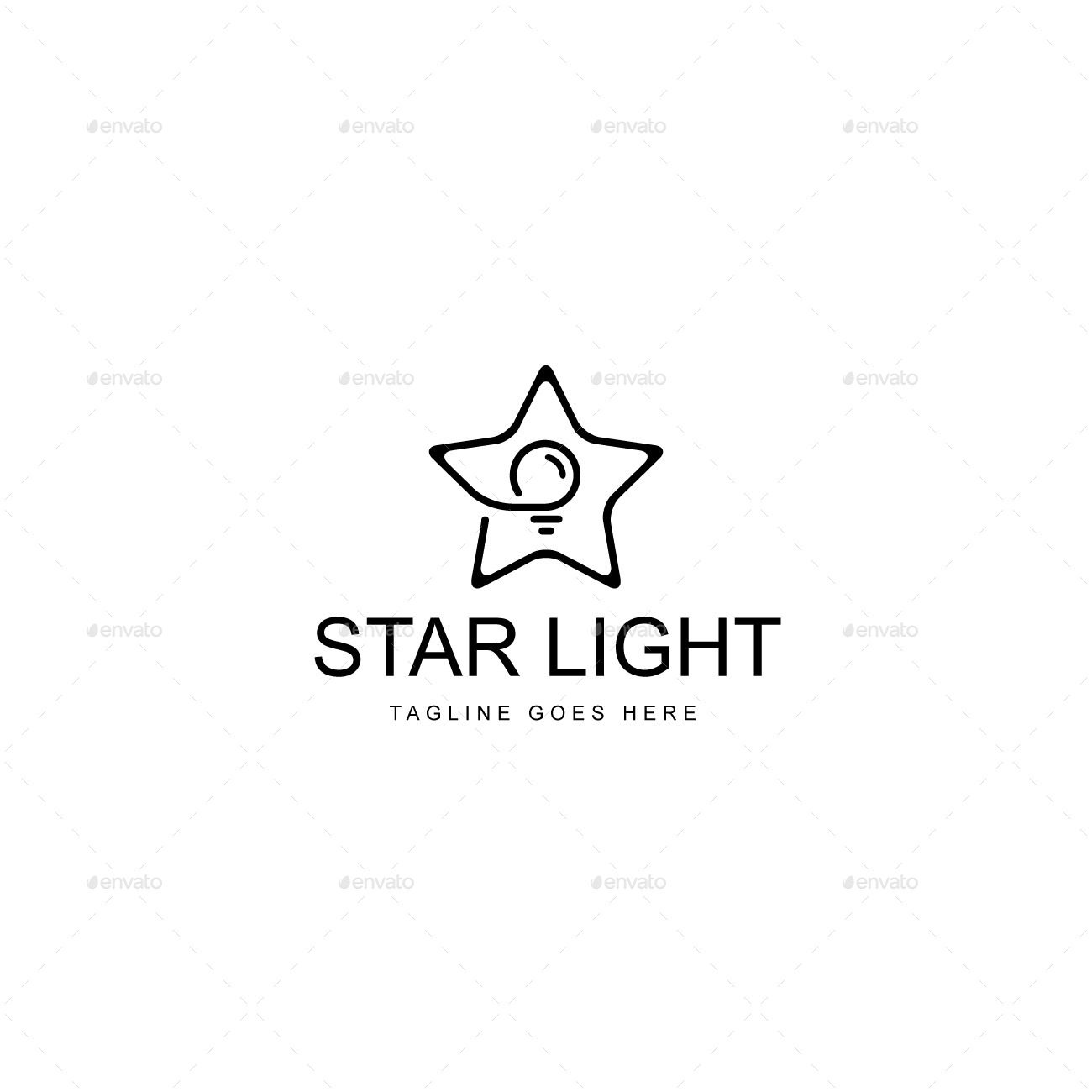 Star Light Logo Template, Logo Templates | GraphicRiver