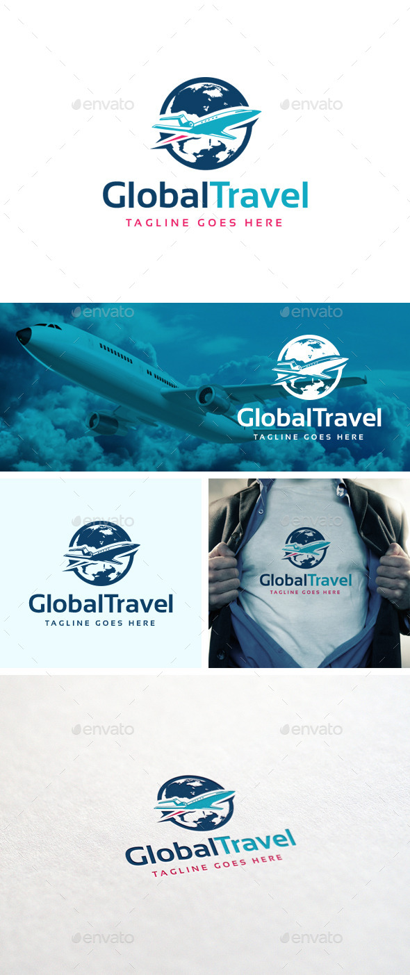 Global Travel Logo Template, Logo Templates | GraphicRiver
