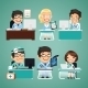 Doctors at the Table, Vectors | GraphicRiver
