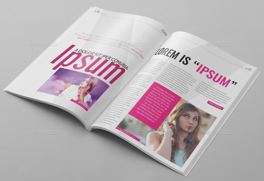 30 Pages Fashion Magazine - Photoshop PSD, Print Templates | GraphicRiver