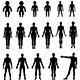 Human Silhouette Set, Vectors | GraphicRiver