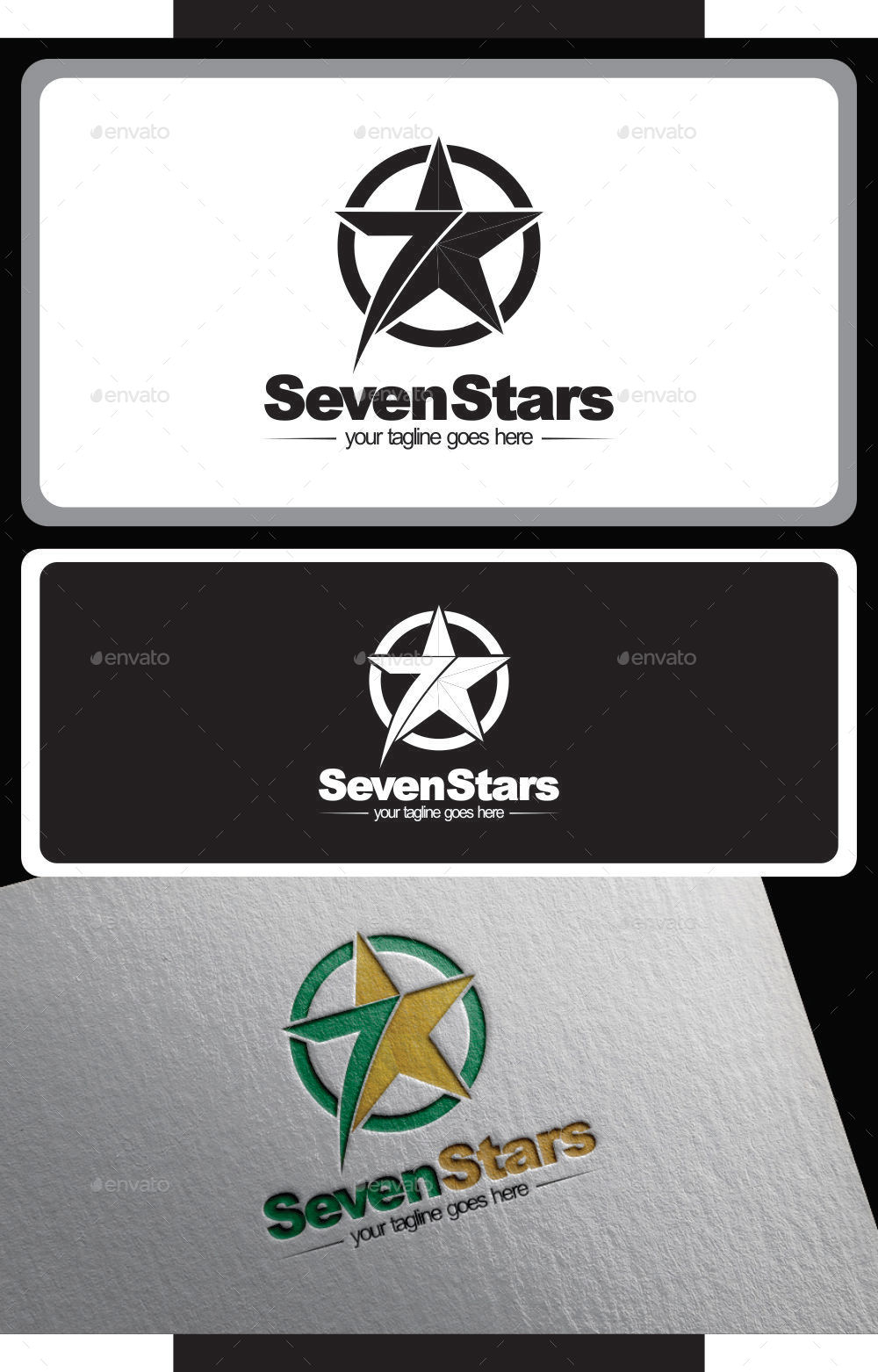 Seven Star, Logo Templates | GraphicRiver