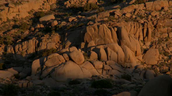 Desert Rocks Sunset Shadows Creep Along Rocks - 2, Stock Footage ...