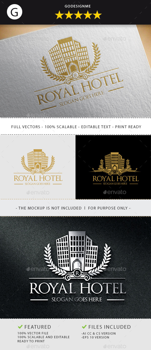 Royal Hotel, Logo Templates | GraphicRiver