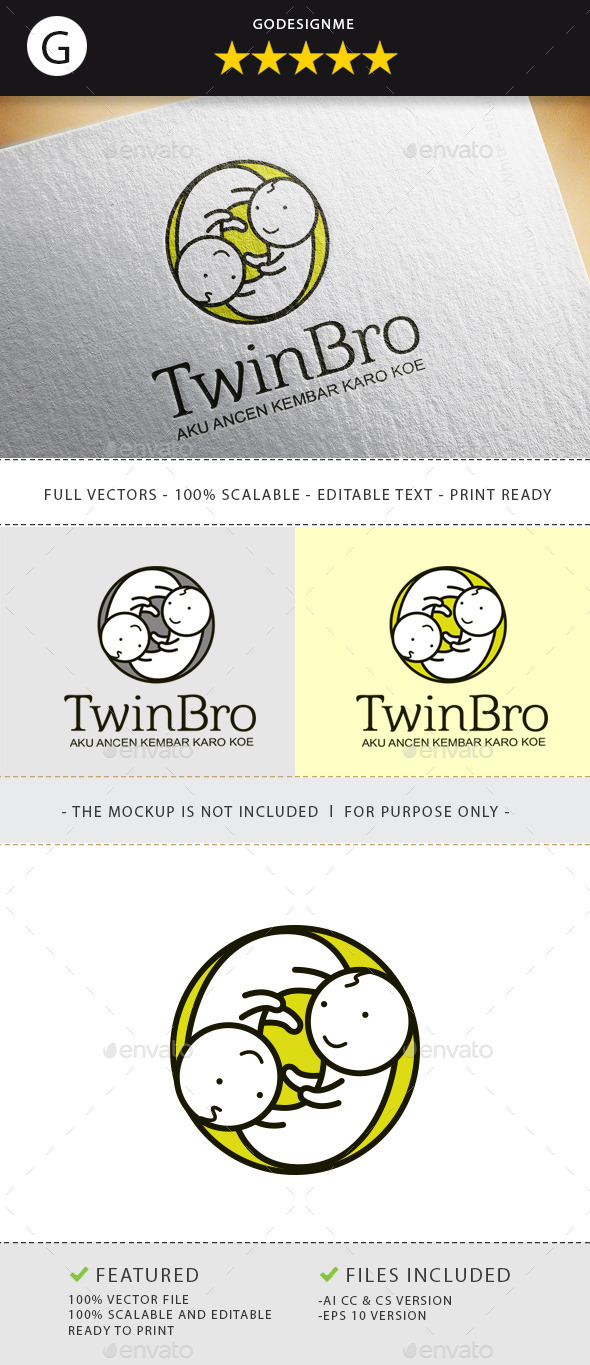 Twin Bro, Logo Templates | GraphicRiver