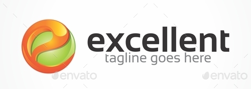 Letter E 3D Excellent Logo, Logo Templates | GraphicRiver