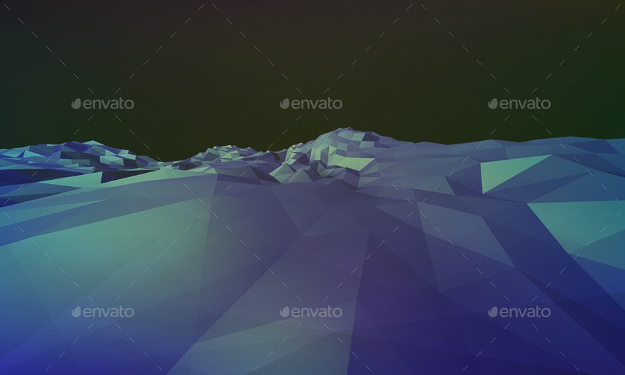 Low Poly Space Landscapes, Graphics | GraphicRiver