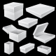 White Boxes, Vectors | GraphicRiver