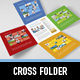 Metro Cross Folder, Print Templates | GraphicRiver