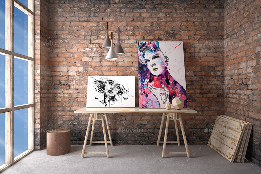 Painting Gallery Mockup [Vol2], Graphics | GraphicRiver