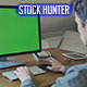 Computer Monitor With Green Screen For Mock Up, Stock Footage | VideoHive