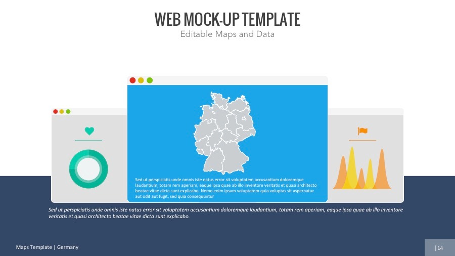 Germany Map - Editable Map Presentation, Presentation Templates ...