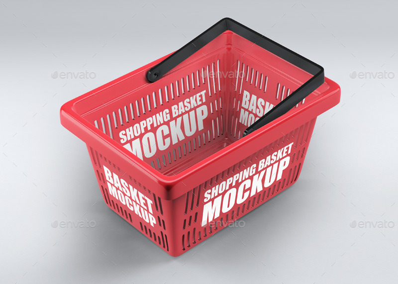 Shopping Basket Mock-Up, Graphics | GraphicRiver