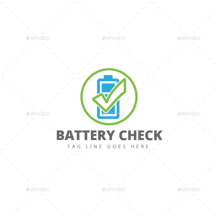 Battery Check Logo, Logo Templates | GraphicRiver