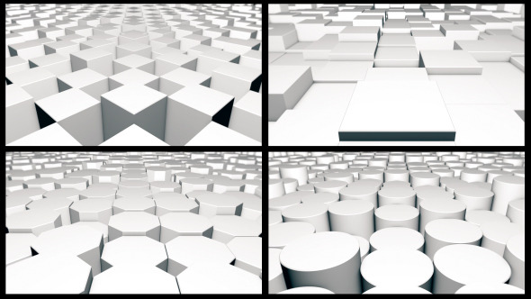 Array 3D Objects(4-Pack), Motion Graphics | VideoHive