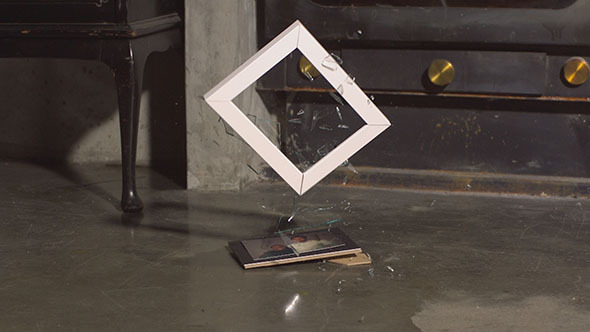Frame Dropping onto a Concrete Floor, Stock Footage | VideoHive