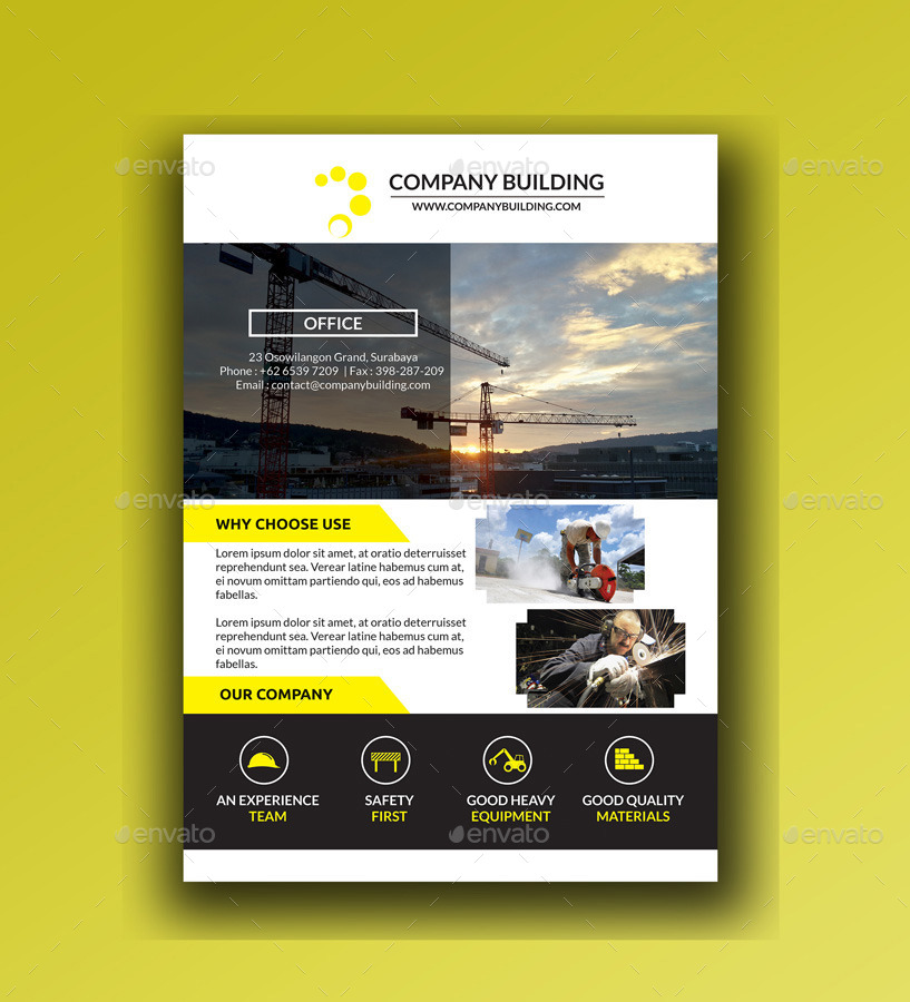 Flyer Building Construction, Print Templates | GraphicRiver