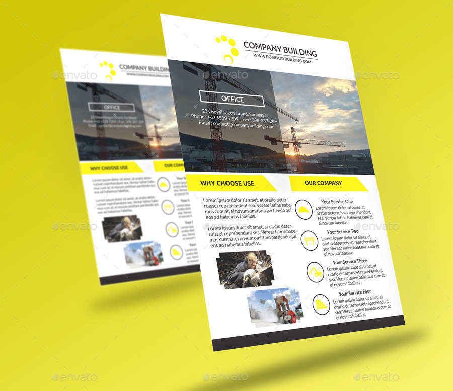 Flyer Building Construction, Print Templates | GraphicRiver