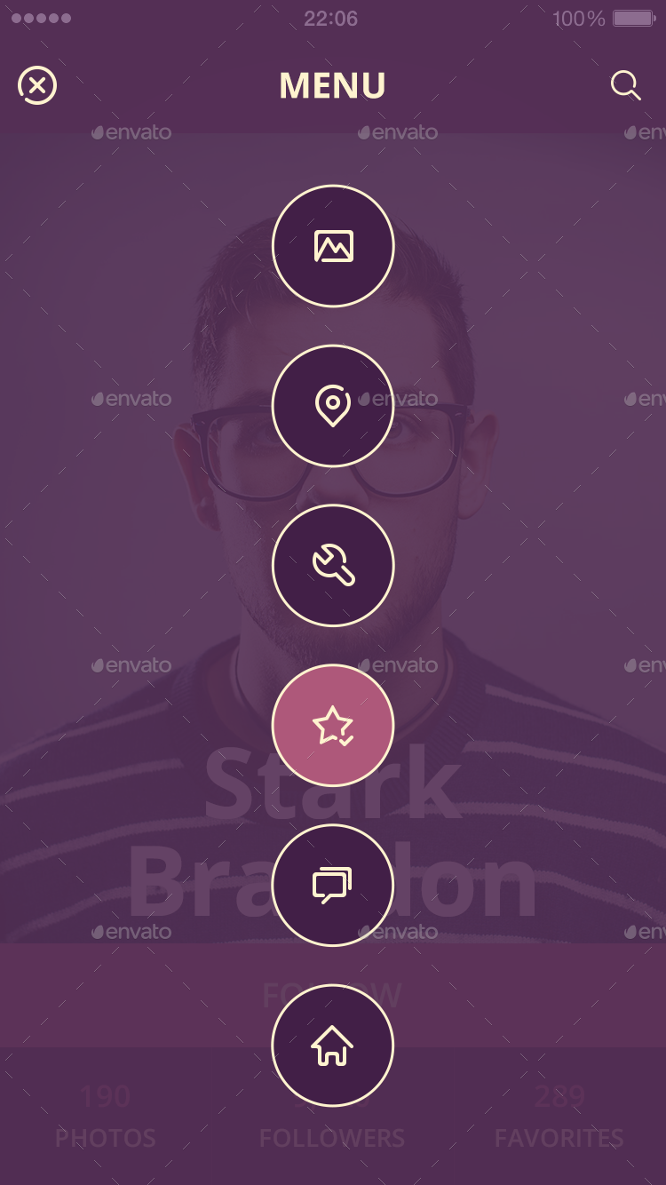 OS8 Menu / Mobile UI Kit, Web Elements | GraphicRiver