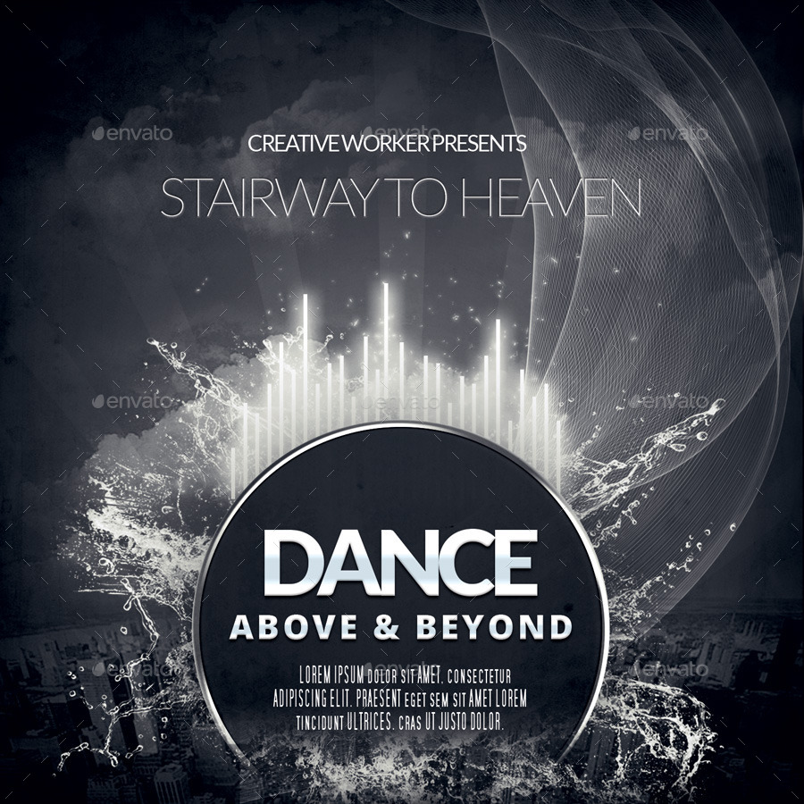 Dance CD cover, Print Templates | GraphicRiver