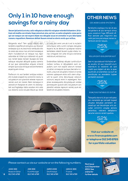 Business Newsletters Bundle, Print Templates | GraphicRiver