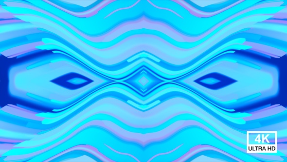 Horizontal Wavy Colorful Cyan Lines Forming 4K, Motion Graphics | VideoHive