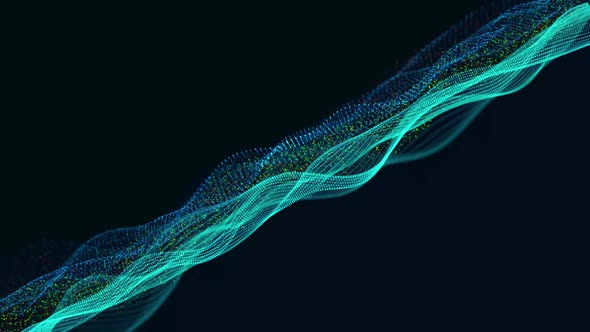 abstract technology digital particle wave background. Vd 101, Motion ...