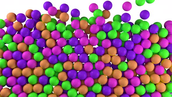 Falling Colorful Balls, Motion Graphics | VideoHive