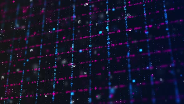 4K Digital coding and data background (loopable), Motion Graphics | VideoHive
