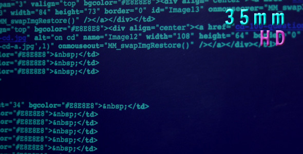 Computer Code On A Blue Screen, Stock Footage | VideoHive